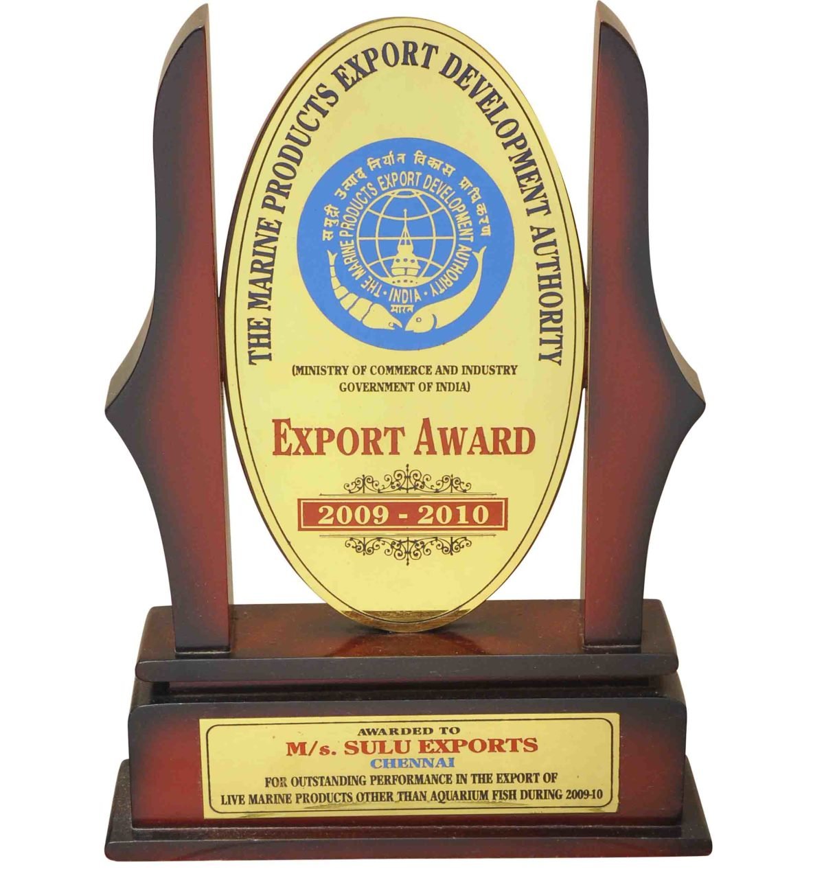 Awards & Certifications | Goldmarine Exports | Seafood Exporters India